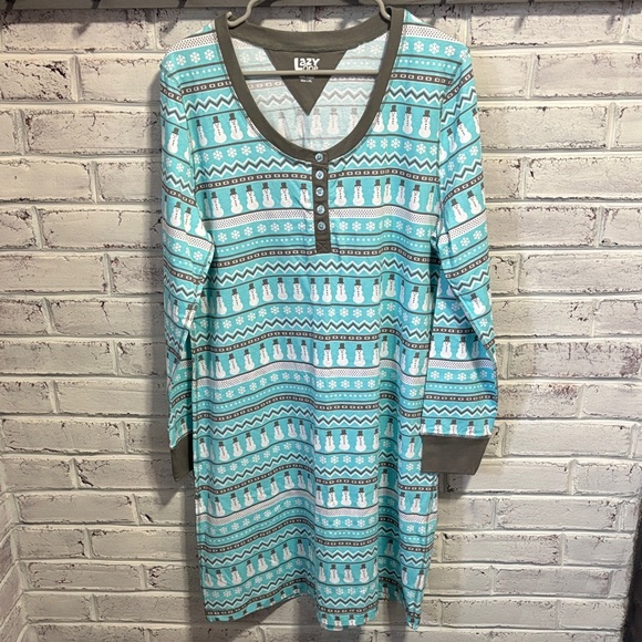 Lazy One | Intimates & Sleepwear | Lazy One Womens Snowman Long Sleeve ...